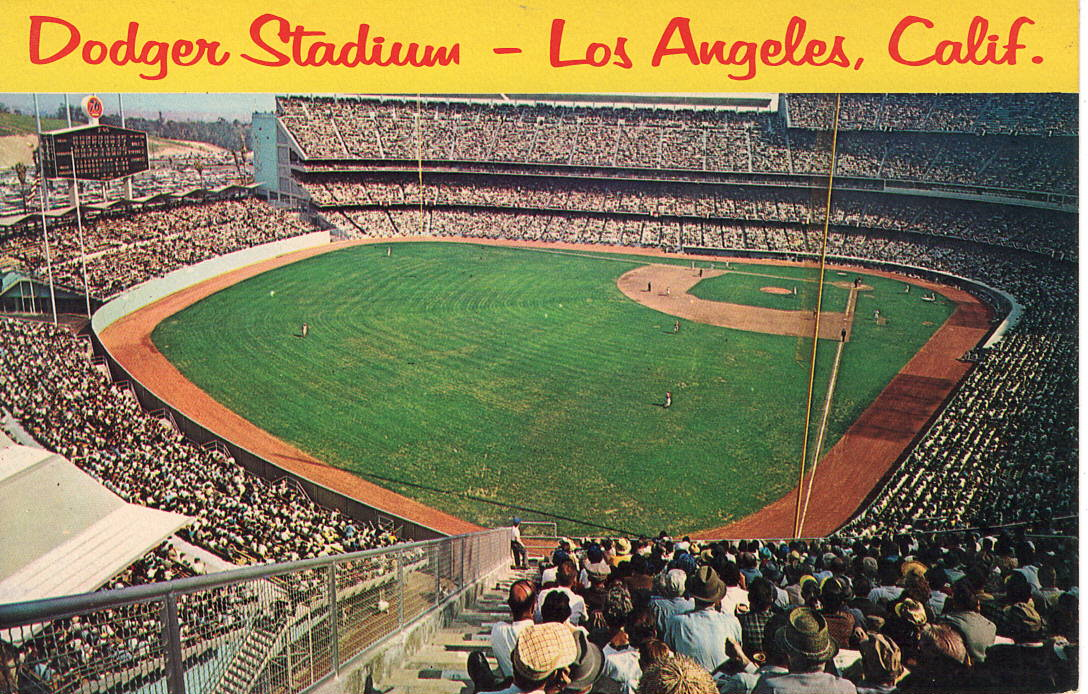 1962 THE LOS ANGELES DODGERS OPENING DAY at Dodger Stadium baseball ...
