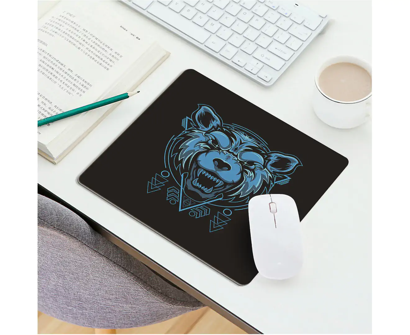 Bluebird Mouse Pad Ultra-Thin Anti-Slip Rubber Animal Avatar Desk ...