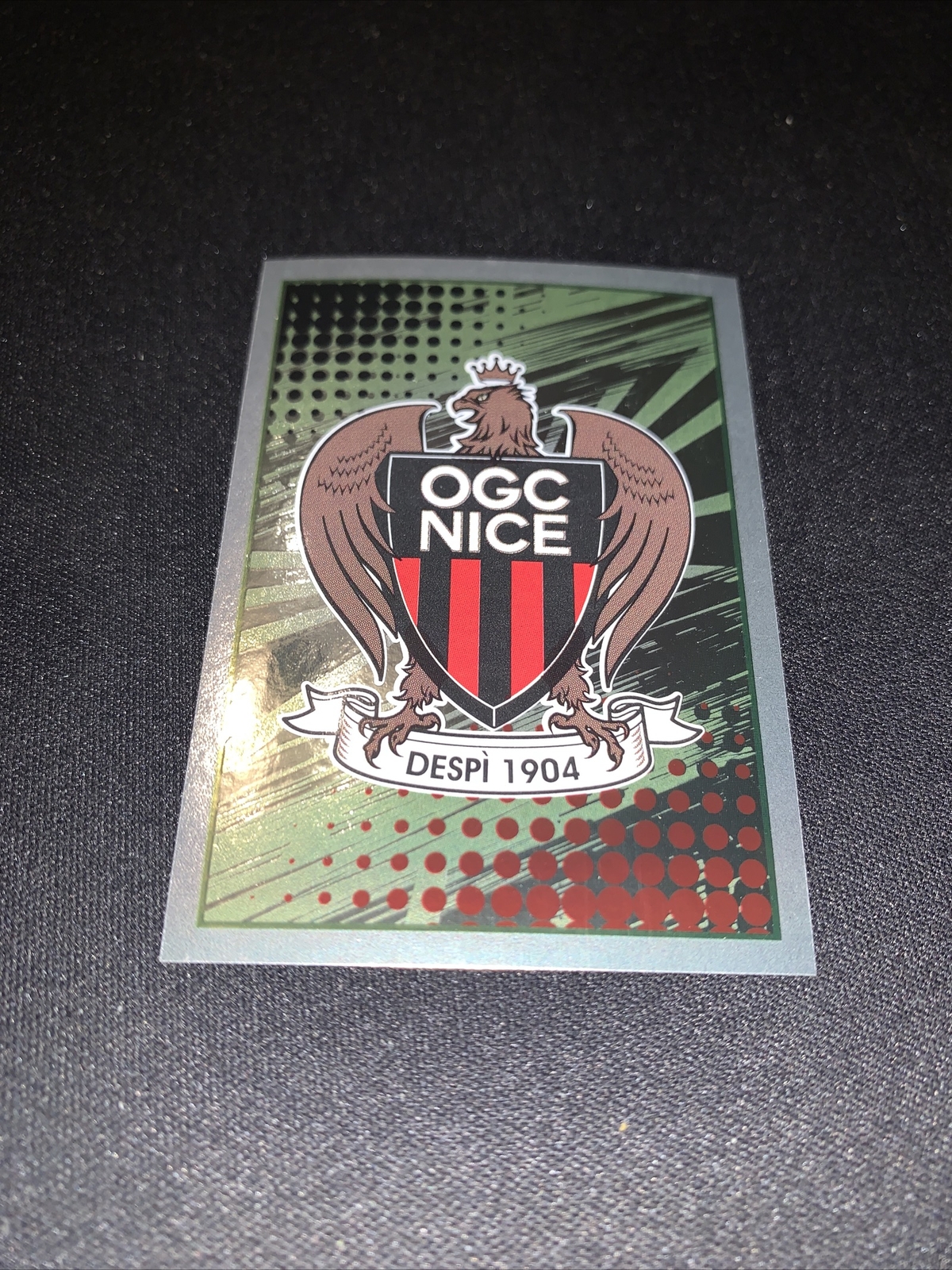 315 OGC Nice badge logo Panini Foot 2022 football sticker Ligue 1 foil ...
