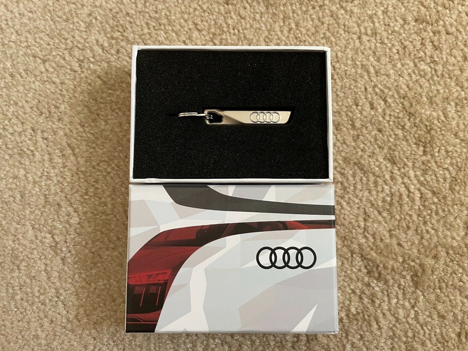 Genuine Audi Rings Silver Keyring 3181500400 for sale online | eBay