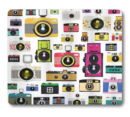 Vintage Camera Mouse Pad Old-Fashioned Photography Design Hobby Studio ...