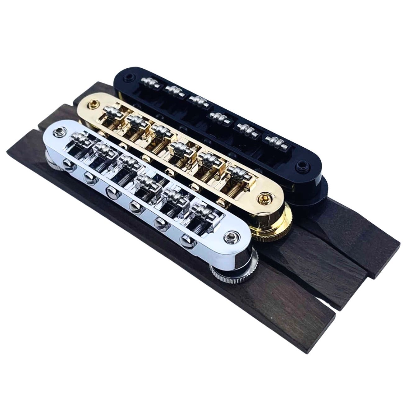 Rosewood Base with ABR-1 Style Tune-O-Matic Bridge for Archtop Guitar ...