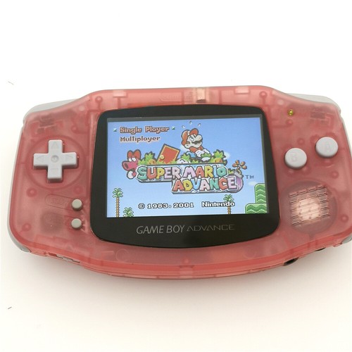 Console di gioco GBA rosa chiaro con LCD retroilluminato IPS per Game ...
