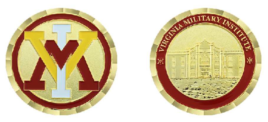 VIRGINIA MILITARY INSTITUTE VMI JACKSON BARRACKS 1.75" CHALLENGE COIN ...