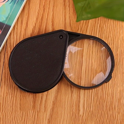 Folding magnifying glass can magnify 10 times suitable for the elderly ...