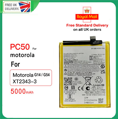 Internal Battery Pack For Motorola Moto G14 G54 PC50 5000mAh ...