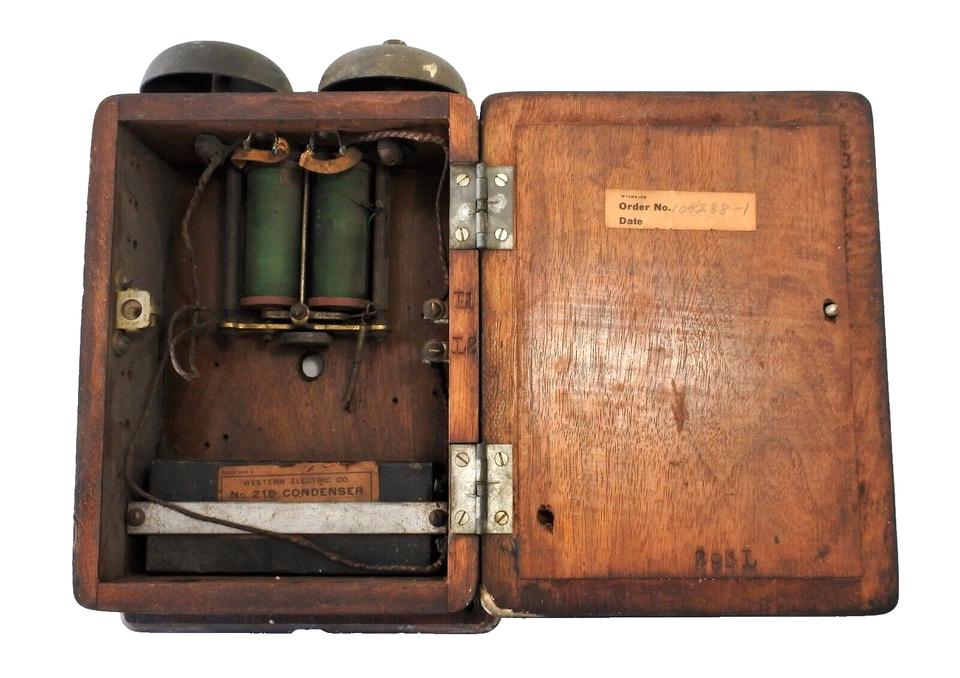 Antiques Western Electric Company Oak Telephone Box No. 210 | eBay