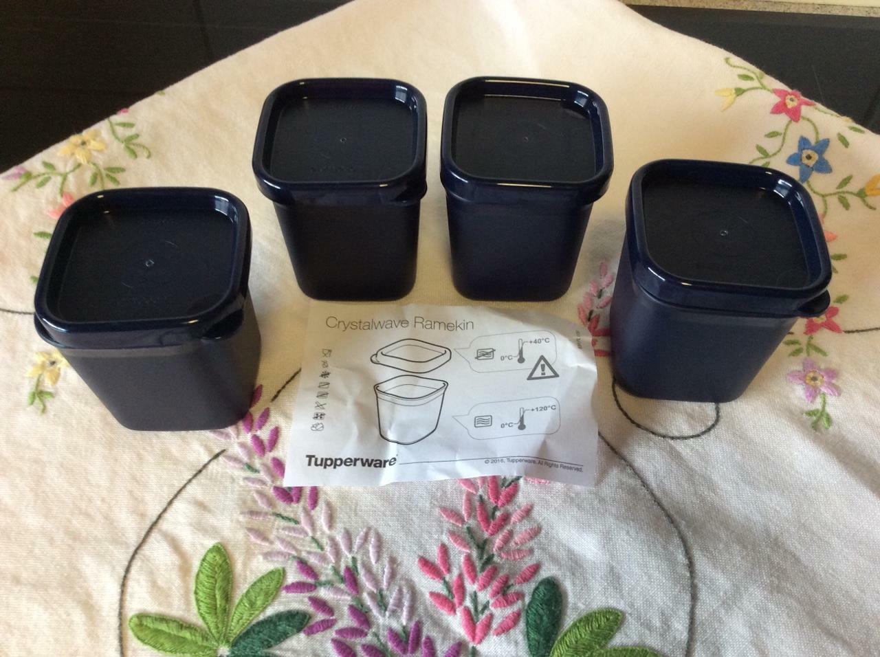 FOUR BRAND NEW Tupperware Micro Urban Ramekins - CRYSTALWAVE RAMEKIN | eBay