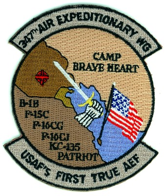 Vintage USAF 347th Air Expeditionary Wing First True AEF Patch U.S Air ...