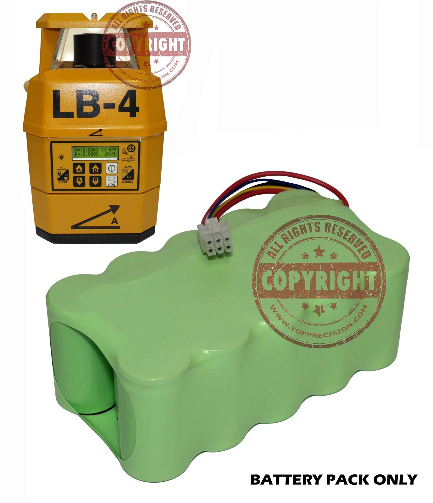 LASER ALIGNMENT LB-4 LASER LEVEL RECHARGEABLE BATTERY PACK | eBay