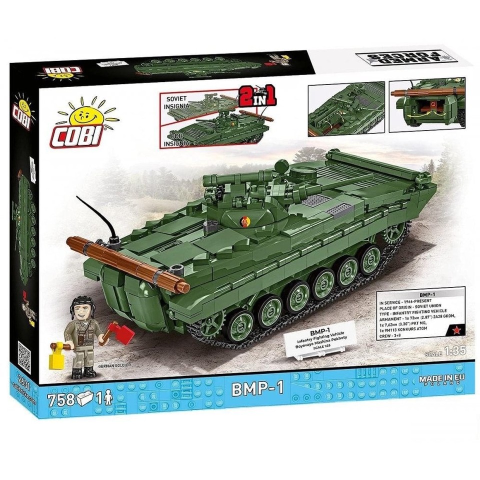 Cobi 2631 1:35 Armed Forces - BMP-1 Military Construction Kit 758 ...