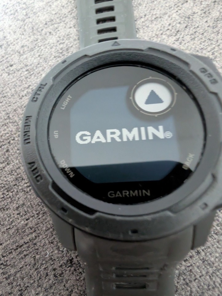 Garmin Instinct GPS Tactical Smartwatch - Black- Excellent Condition ...