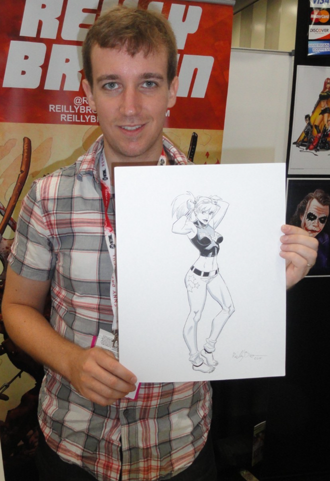 Reilly Brown 11x14 original art Wonder Girl pencil DC Teen Titans Young ...