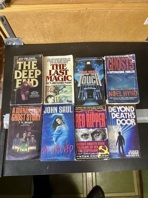 8 Vintage Horror Paperbacks. Used Condition. F.Paul Wilson, T.M. Wright ...