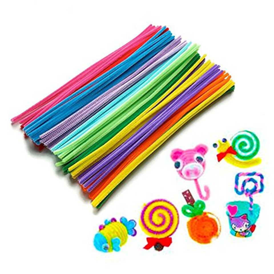 300pcs Plush Stick & Shilly-Stick Children's Educational Toys Handmade ...