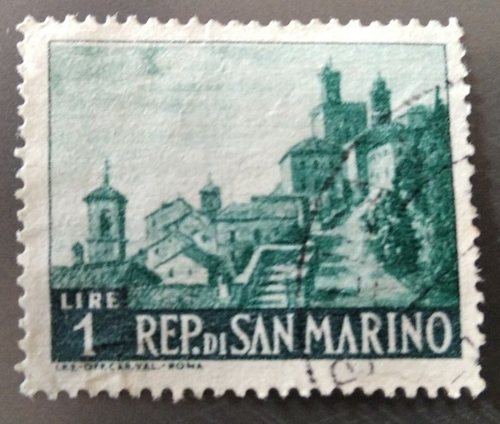Francobollo Raro Repubblica di San Marino Lire 1 | eBay