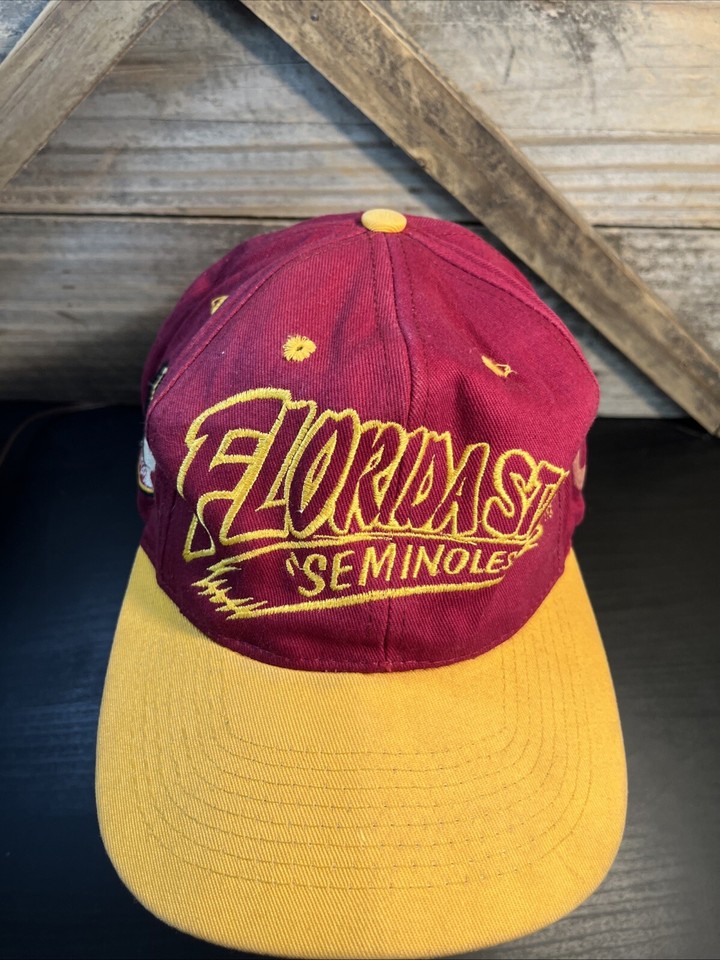 Vintage 1990’s NCAA Big Logo Florida State Seminoles Snapback Hat | eBay