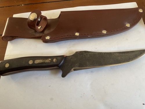 Vintage Schrade USA 150T 15OT Old Timer Knife Fixed Blade Hunting | eBay