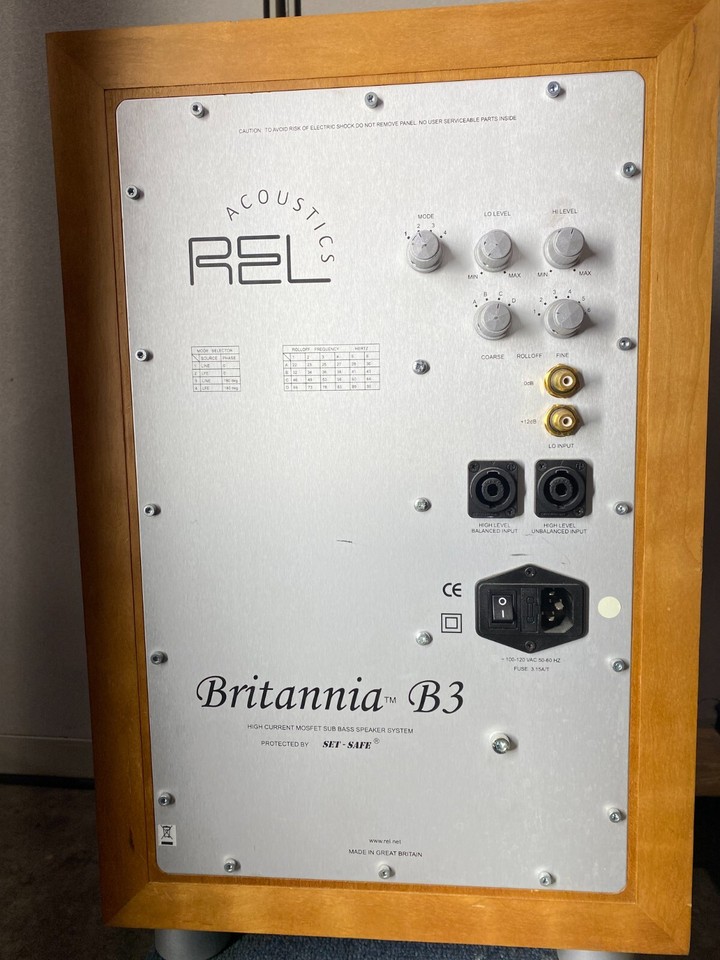 REL Acoustics Britannia B3 Powered Subwoofer | eBay