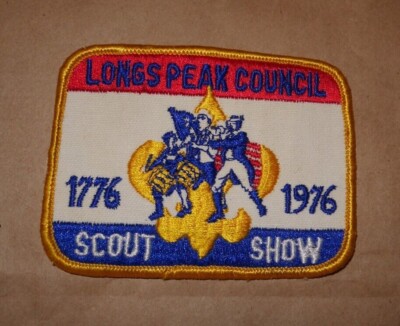 Vintage Boy Scouts Patch 4" 1976 Longs Peak Council Scout Show | eBay