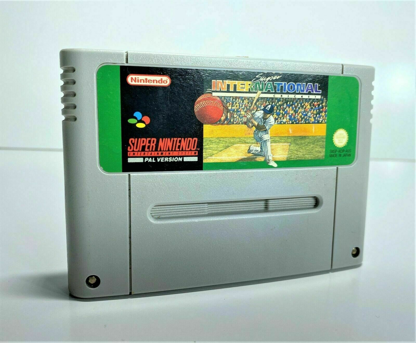SNES Super Nintendo Super International Cricket Cartridge - PAL - Like ...