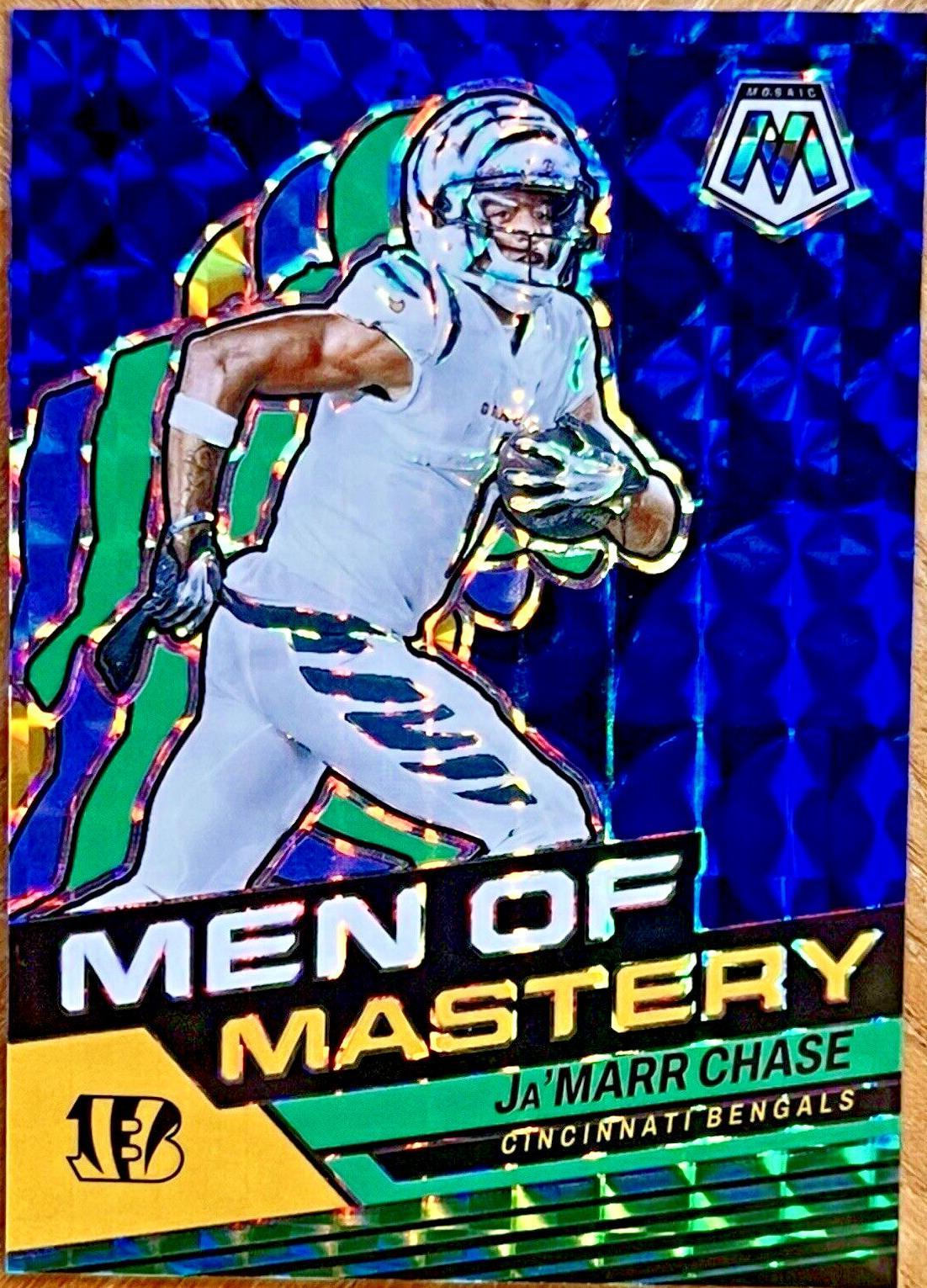 2024 Panini Mosaic - Men of Mastery Ja'Marr Chase #MM-14 Blue Mosaic ...