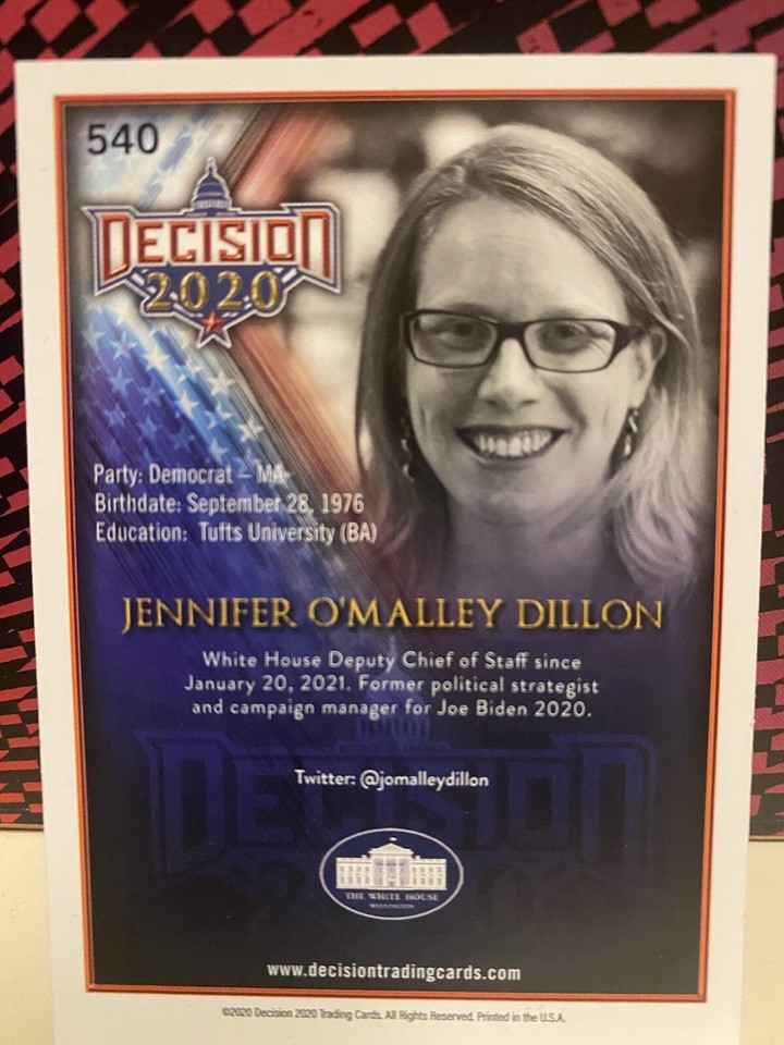 2021 Decision 2020 Series 2 Silver Capitol /25 Jennifer O'Malley Dillon ...