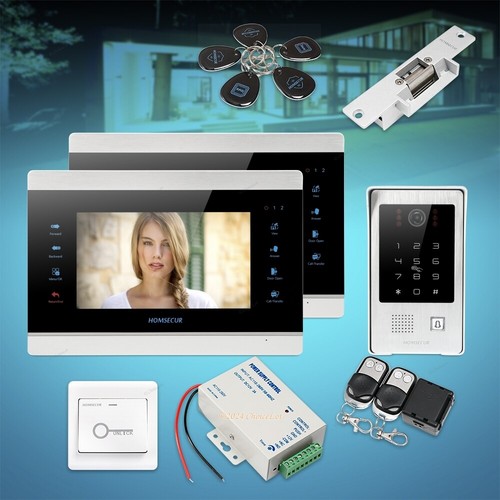 7" Wired Hands-free Video&Audio Home Intercom Card Access for Home ...