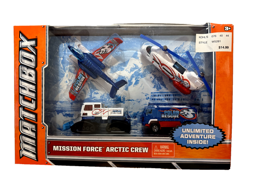 Matchbox Sky Busters Mission Force Arctic Adventure - Toy Cars, Playset ...