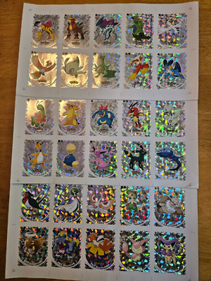 UNCUT UNRELEASED Pokemon Prisma 2 Sticker Sheet Complete Set NM | eBay
