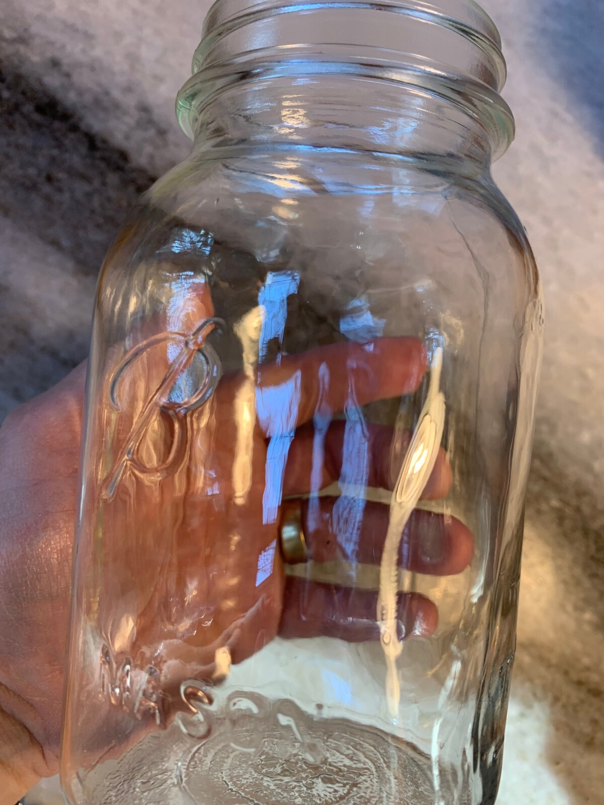 RARE BALL Mason Jar MISPRINT / MISPRINTED / ERROR "B" Letter only, Holy ...