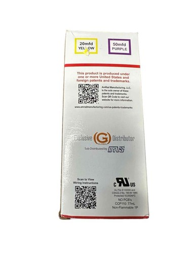 Mars Turbo 200X 5.0mfd -97.5mfd 370/440VAC Universal Motor Run ...