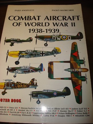 COMBAT AIRCRAFT of WORLD WAR II 1938-1939 BY ENZO ANGELUCCI POSTER BOOK ...