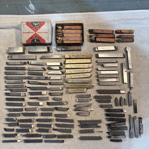 Lot Of 100+ Lathe Tool Bits Cutting Steel & Cement Tip Crucible Rex 95 ...