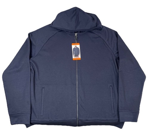 32 Degrees Heat Full Zip Hoodie Jacket, Zip Pockets, Blue,KNIT Men's ...