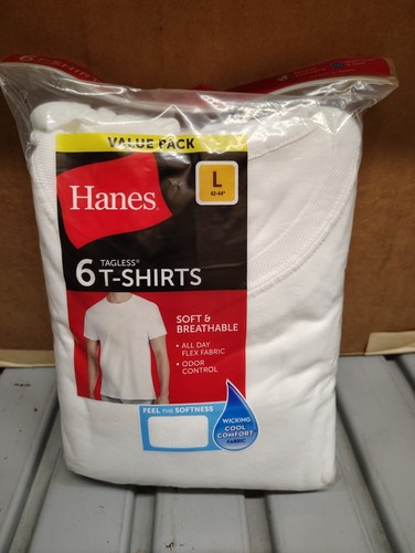 2,,, 6-packs Of Large Hanes Men's T-shirts | eBay