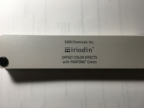 Iriodin Offset Color Effects with Pantone Colors-EMD Chemicals, Inc | eBay