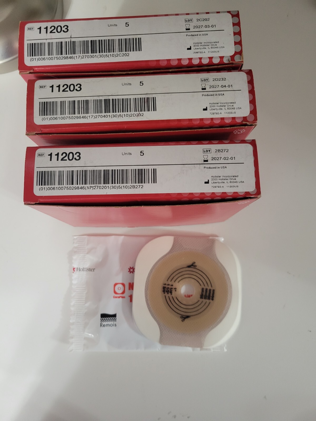 Hollister New Image 11203 Flat CeraPlus Skin Barrier Tape 5 Units Per ...