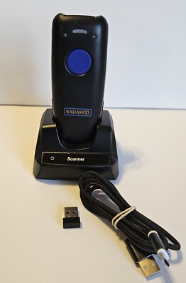 Nadamoo Wireless Barcode Scanner Compatible with Bluetooth, with ...
