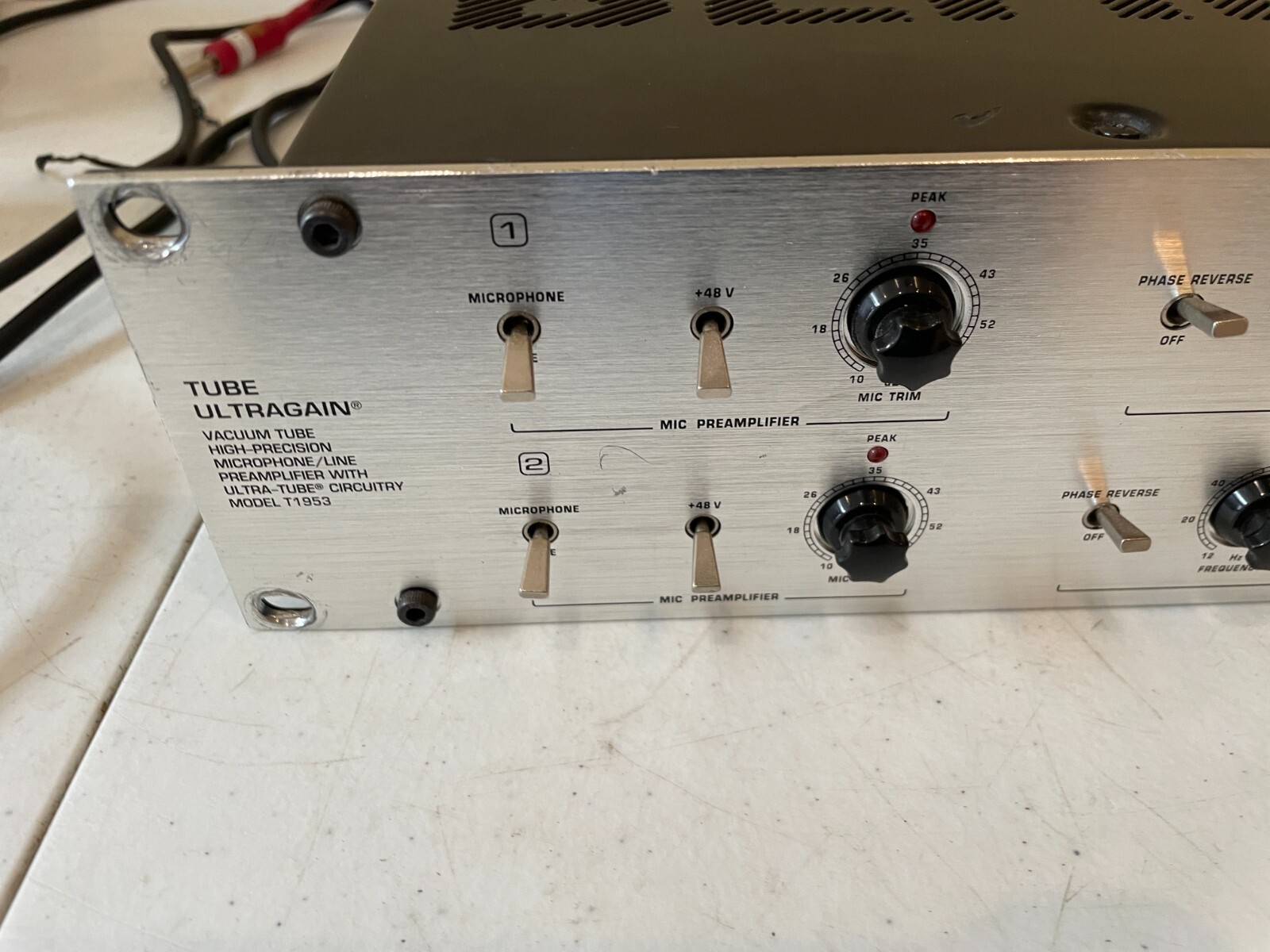 Behringer T1953 Tube Ultragain Mic Pre Valve Stereo Preamp for sale ...