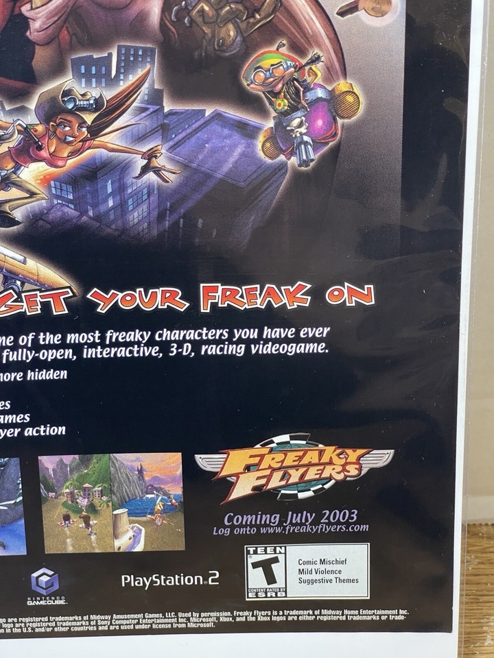FREAKY FLYERS Nintendo Gamecube Xbox PS2 ~ Comic Page PRINT AD 2003 | eBay