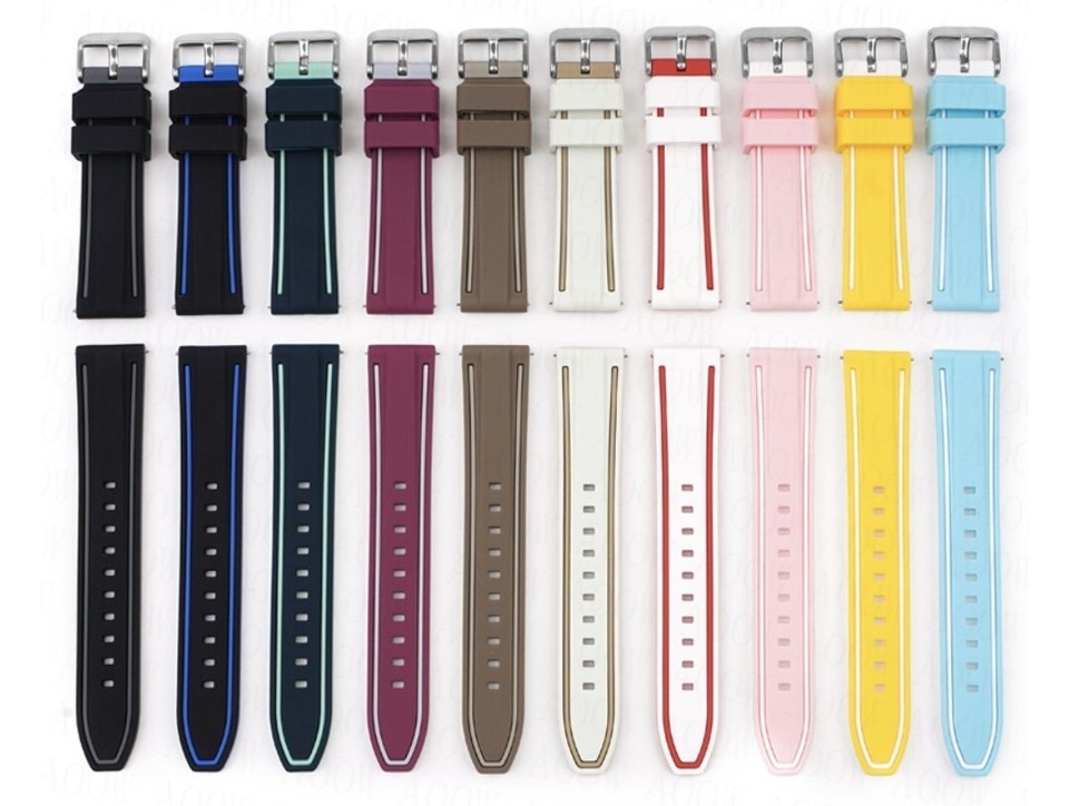 Rubber Watch Strap for Mission To Mars OMEGA X SWATCH SPEEDMASTER ...