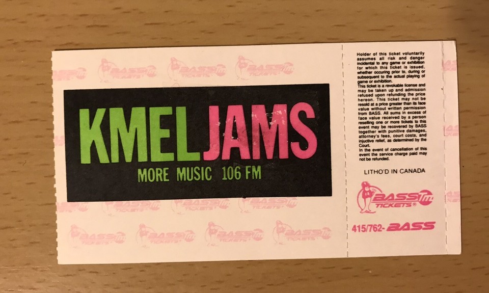 1991 RED HOT CHILI PEPPERS PEARL JAM NIRVANA SAN FRANCISCO CONCERT ...