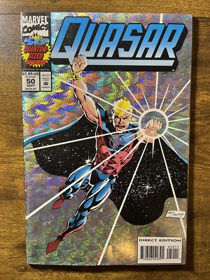 QUASAR 50 ANDY SMITH HOLOGRAPHIC PRISM COVER MARVEL COMICS 1993 | eBay