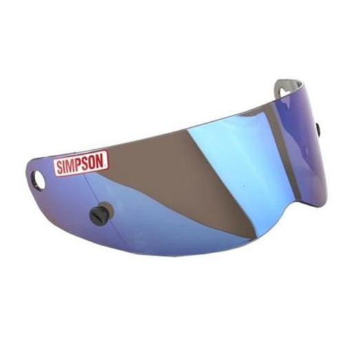 SIMPSON HELMET BLUE IRIDIUM VISOR FOR SA2005 DIAMONDBACK SUPER BANDIT ...