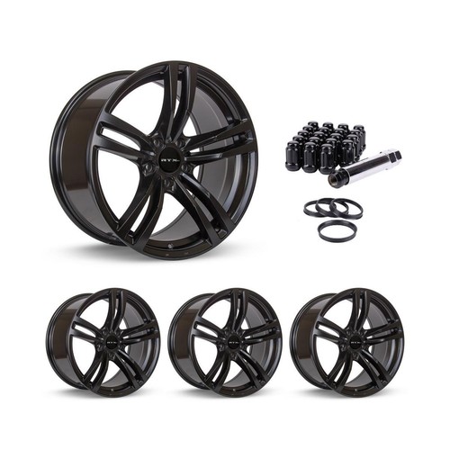 Wheel Rims Set with Black Lug Nuts Kit for 15-18 Audi Q3 Quattro ...