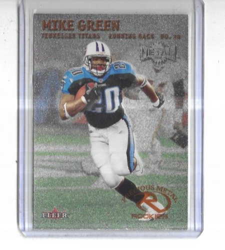 2000 Fleer Metal Football #245 Mike Green Tennessee Titans Precious ...