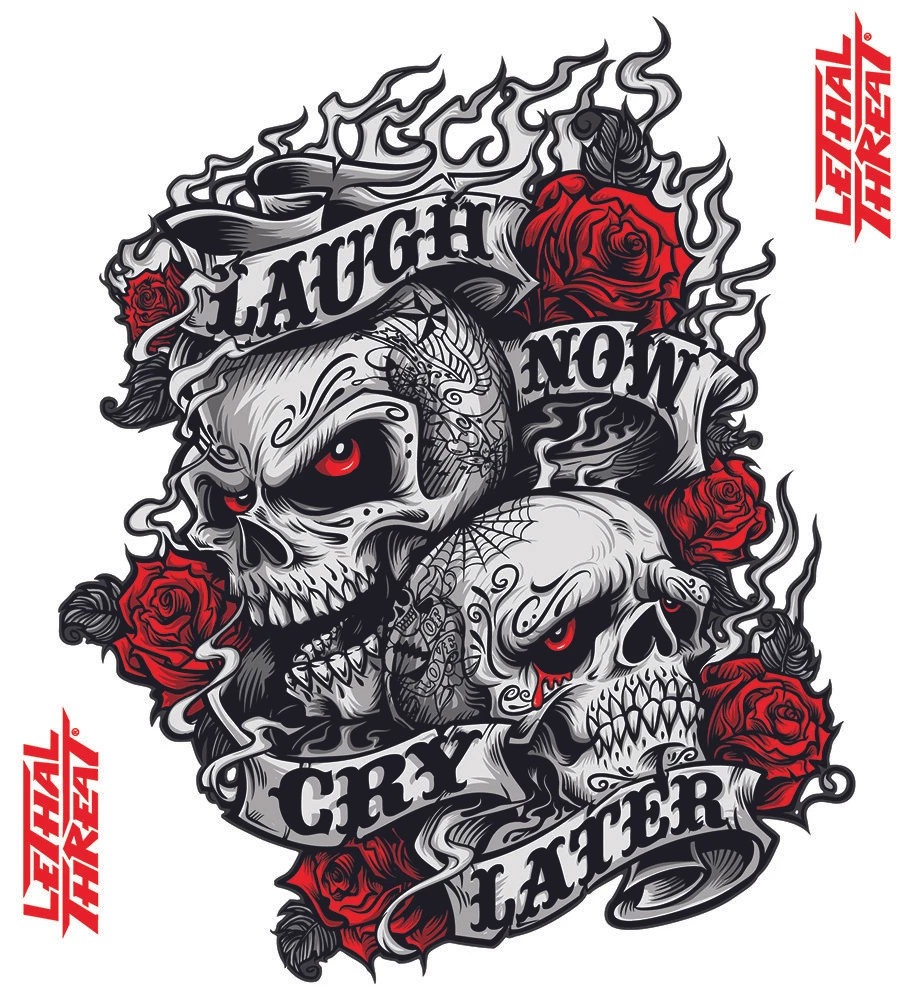 Laugh Now Cry Later Tattoo Sketch