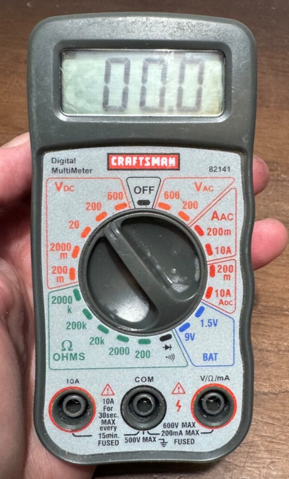 Craftsman Digital Multimeter AC/DC 8 Function 82141 Tested & Working | eBay