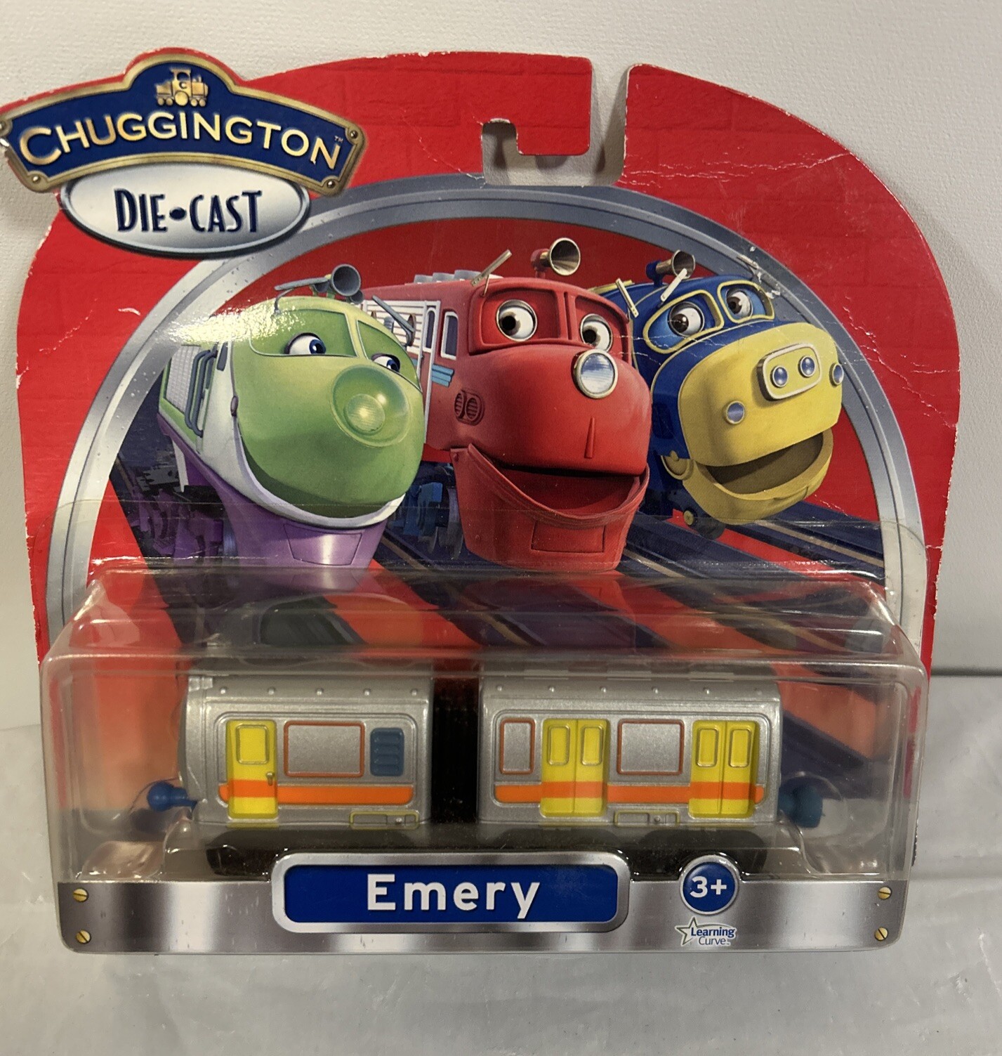 Chuggington Emery Die Cast Train Cars Sealed Silver, Orange and Yellow ...